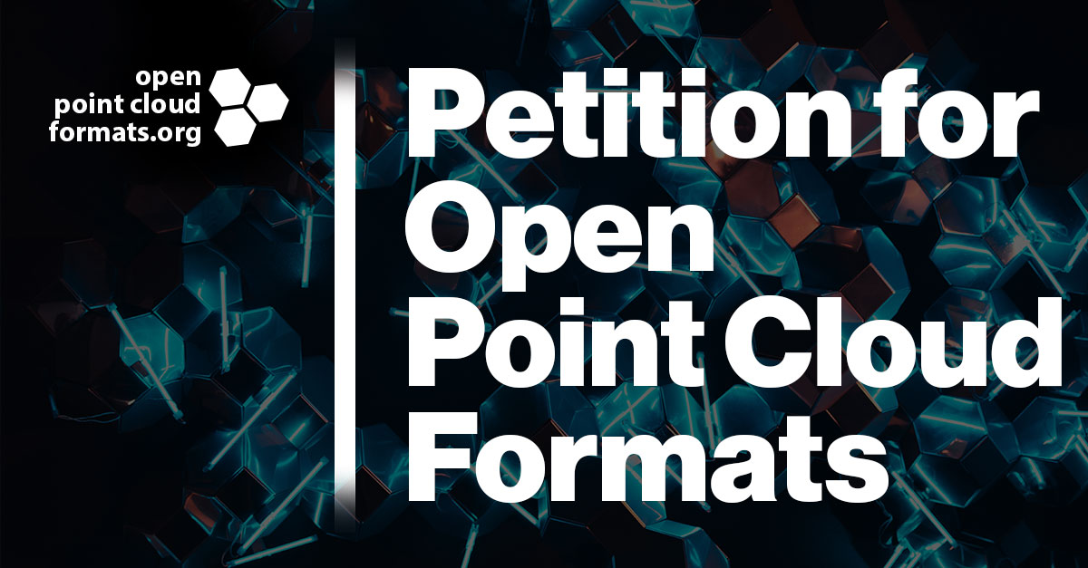 PointCab unterschreibt Petition für offene Punktwolkenformate - Pointcab